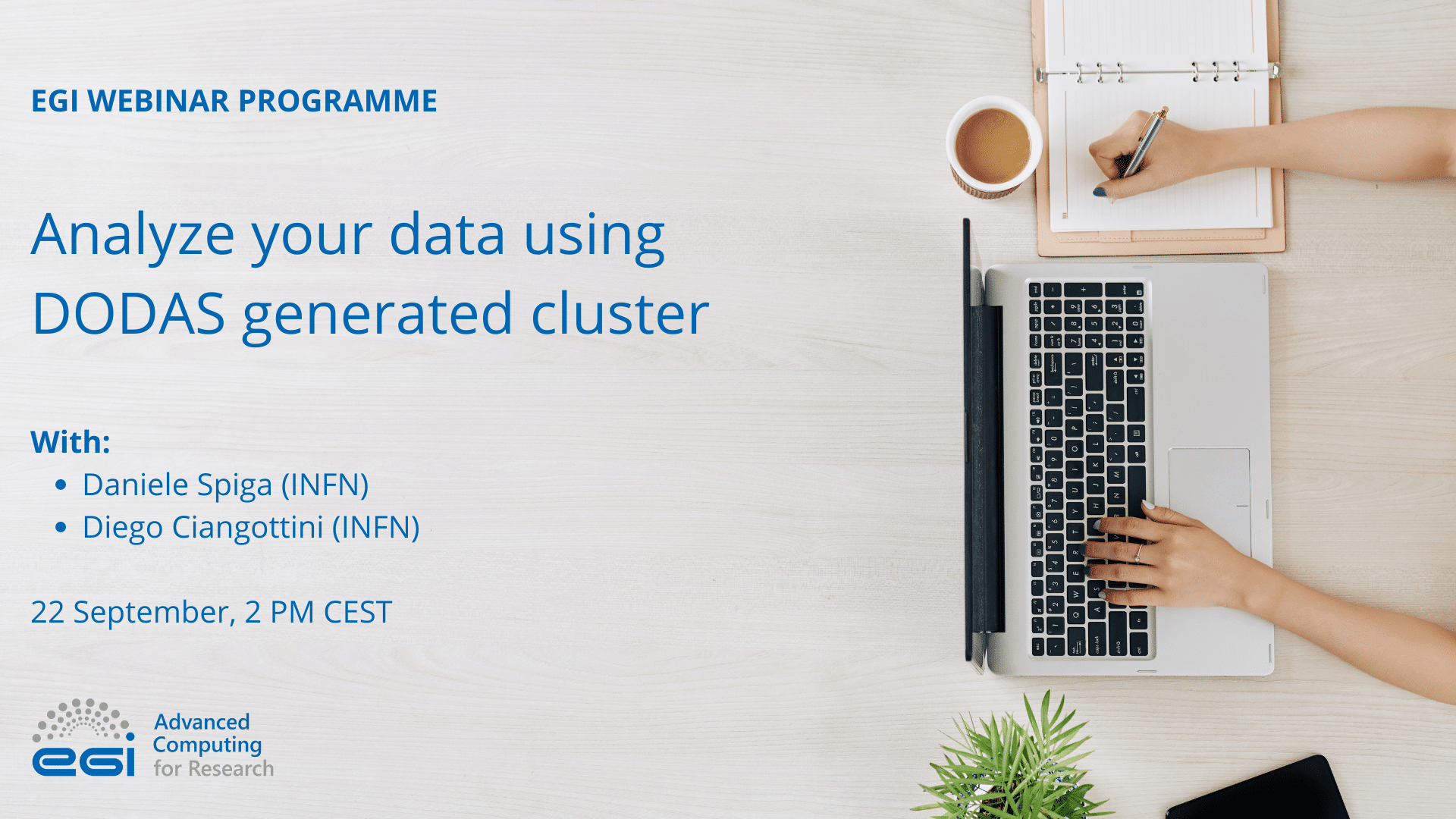 Webinar: Analyze your data using DODAS generated cluster - EGI