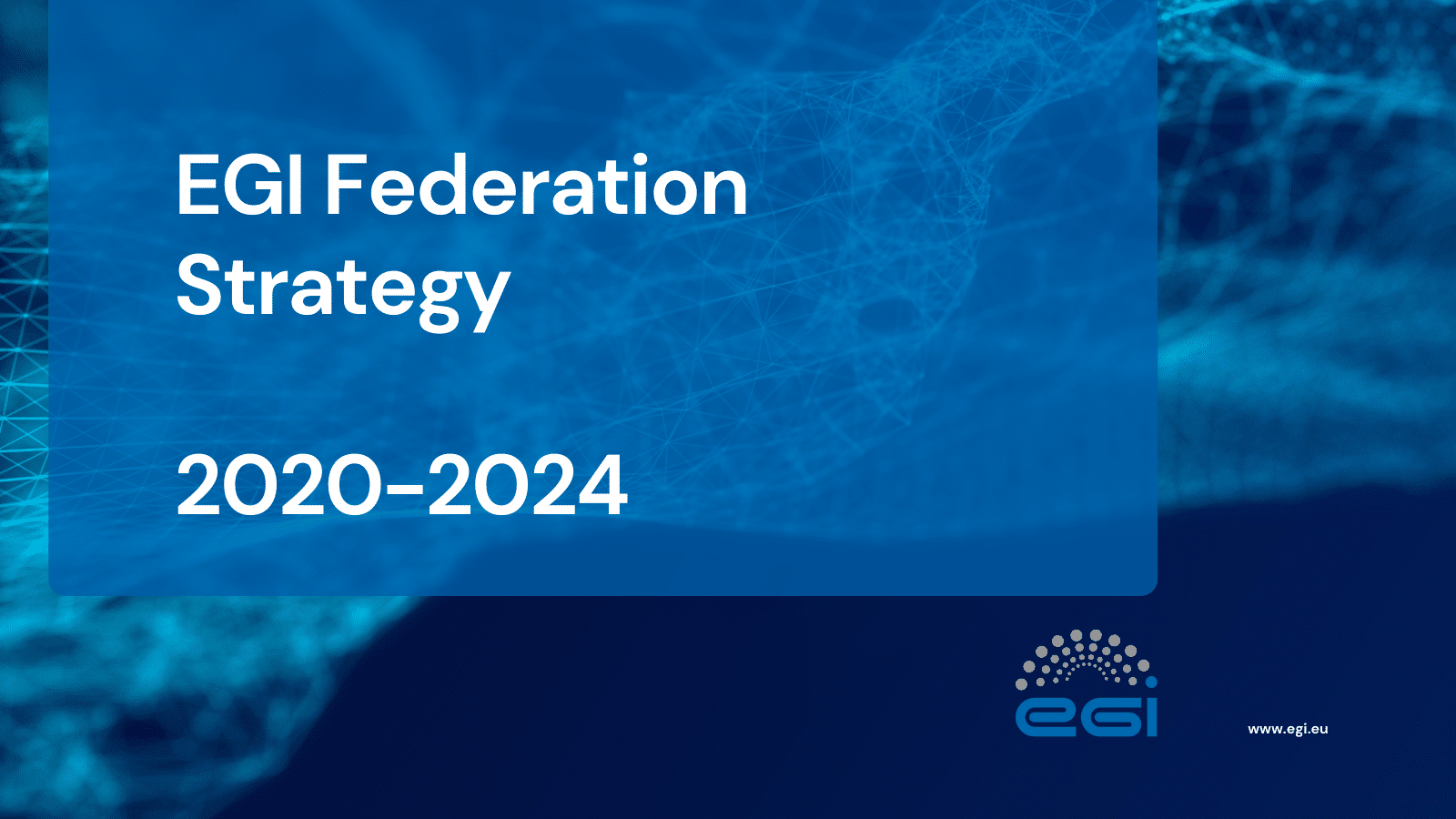 Publication - Strategy 2020-2024 - EGI