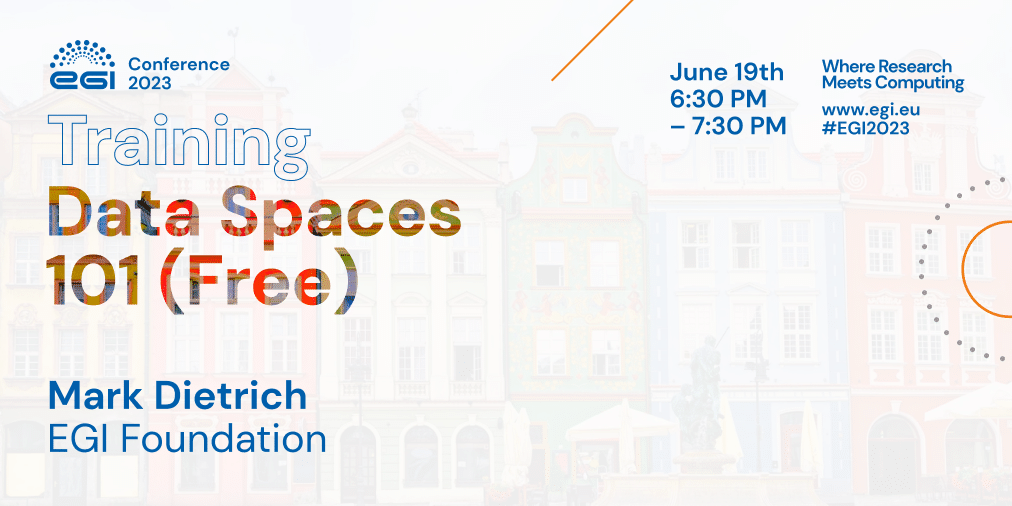 Training: Data Spaces 101 - EGI
