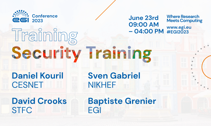 EGI2023: Security Training - EGI
