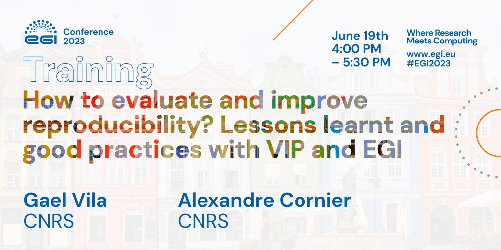 Training: How to evaluate and improve reproducibility? Lessons learnt and good practices with ...