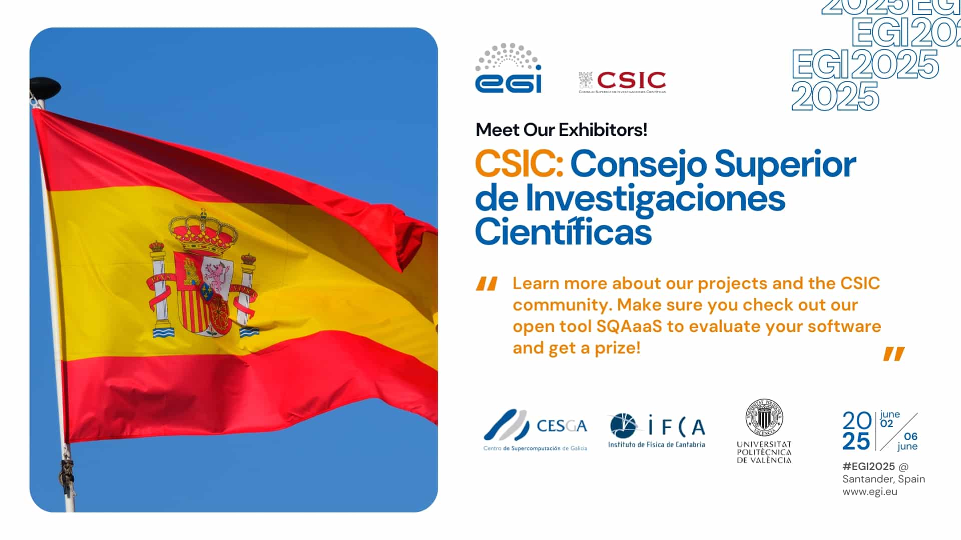 Meet the EGI2025 Exhibitors: CSIC - EGI